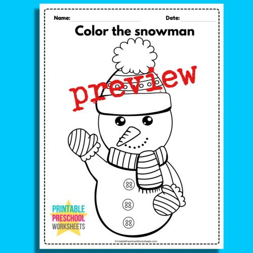 Winter Clothes | Build a Snowman | Coloring - Cutting - Tracing ...