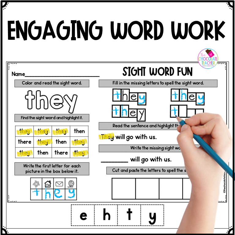 Sight Word Practice - Fry Words - No Prep Worksheets - FREE | Made By ...