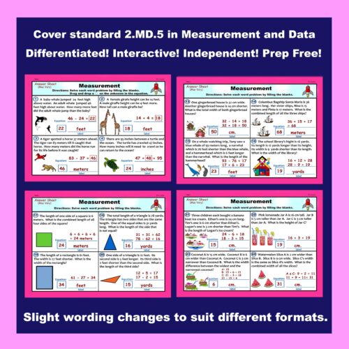 2nd Grade Math Measurement 2.MD.5 | Made By Teachers