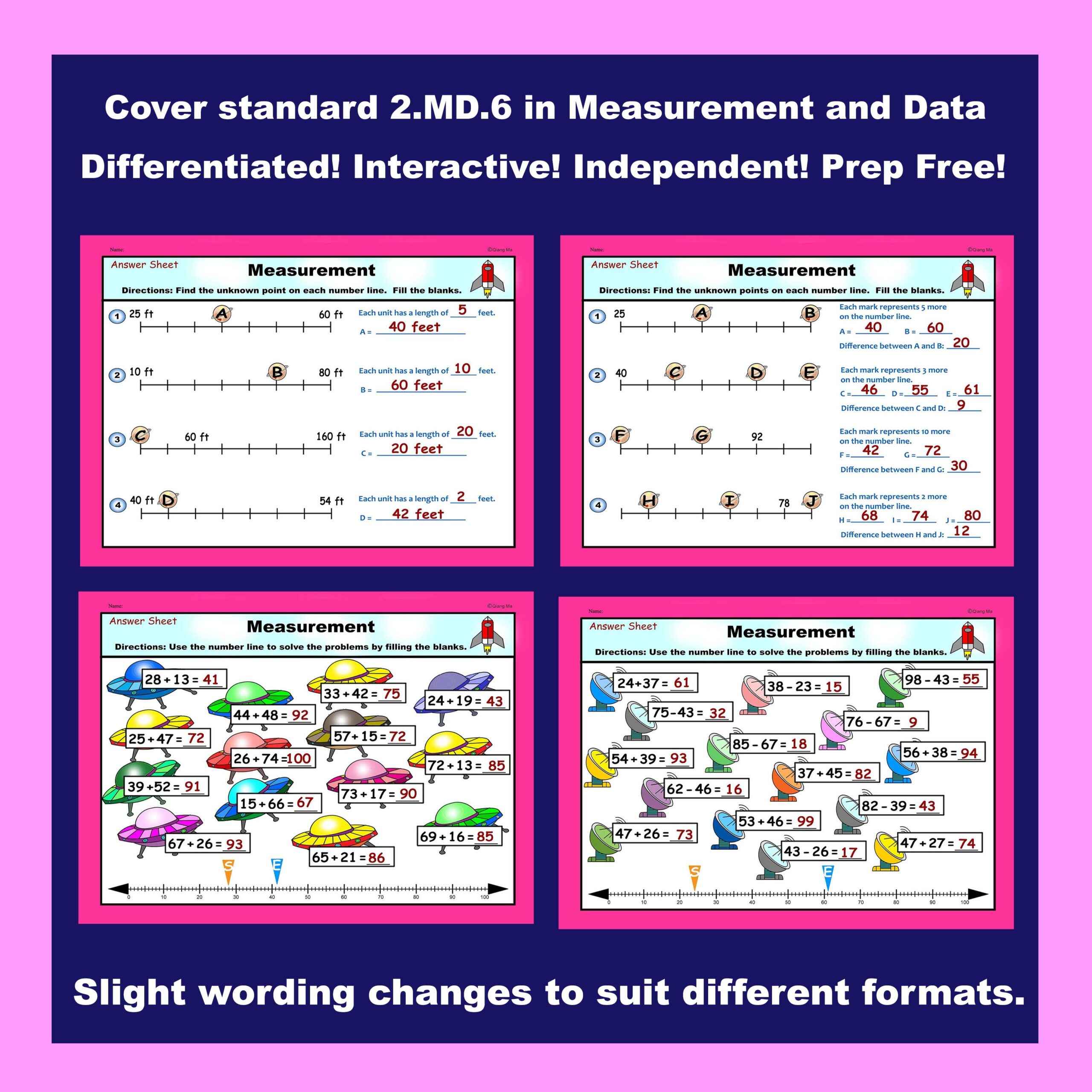 2nd Grade Math Measurement 2.MD.6 | Made By Teachers