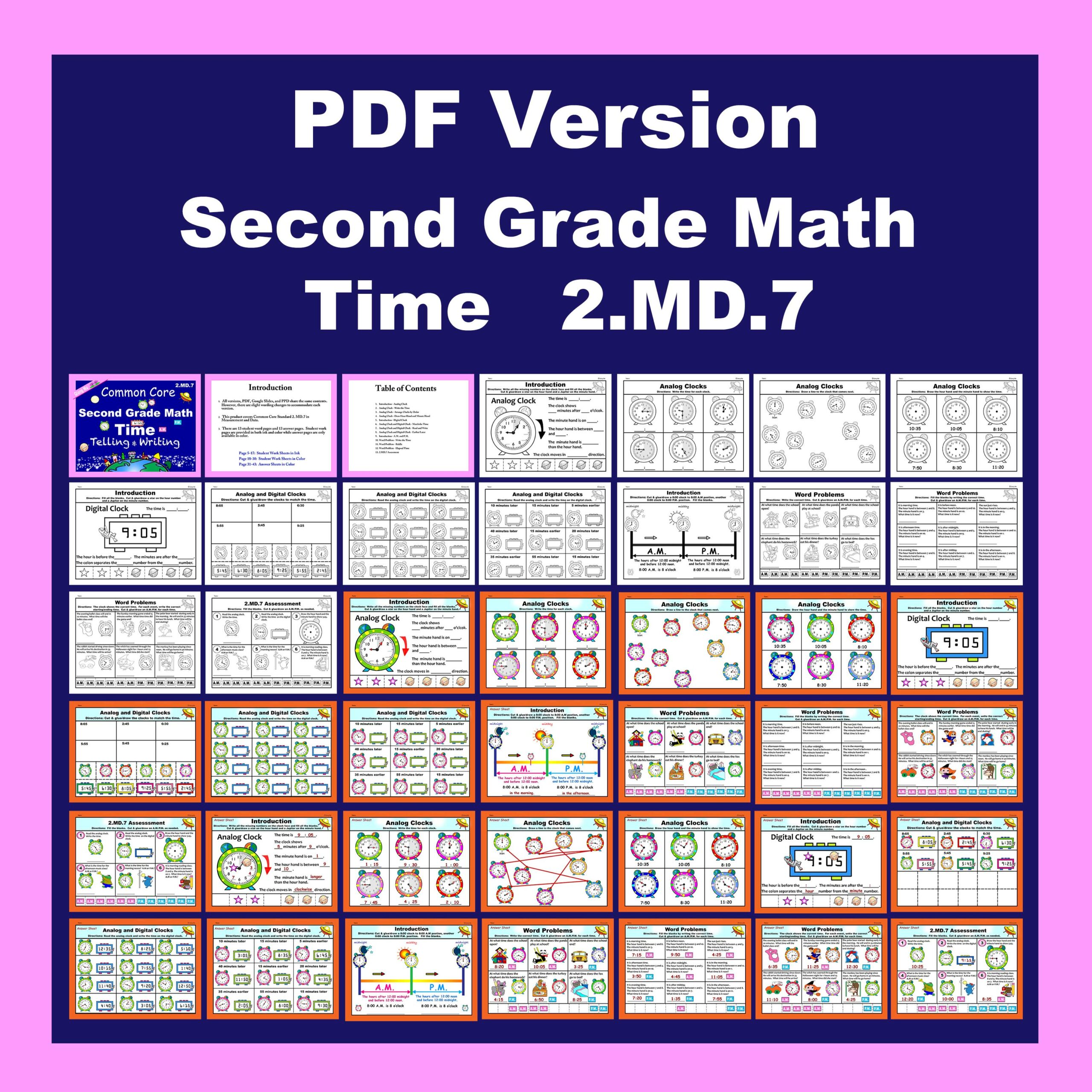 2nd Grade Math Time 2.MD.7 | Made By Teachers