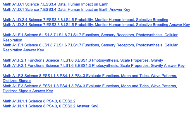 Real World Math/Science Algebra Bundle (OAS, NGSS) | Made By Teachers
