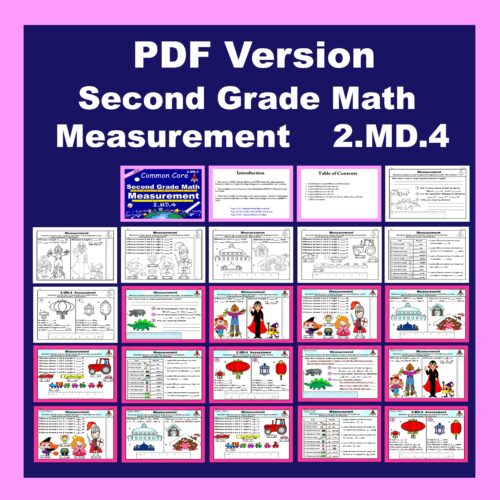2nd Grade Math Measurement and Data Bundle 2.MD.1-10 | Made By Teachers