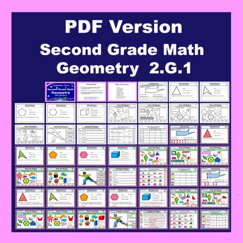 2nd Grade Math Geometry 2.G.1 | Made By Teachers