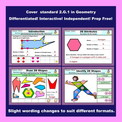 2nd Grade Math Geometry 2.G.1 | Made By Teachers