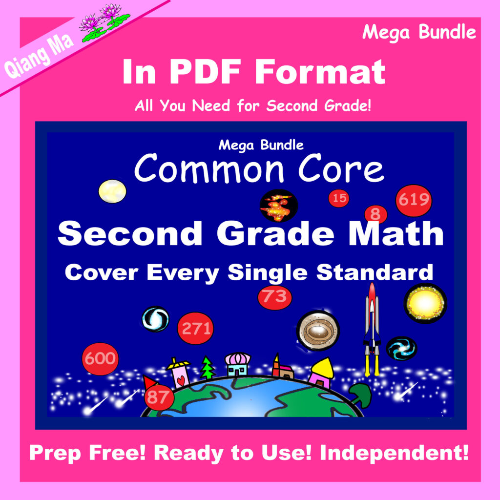 2nd Grade Math Year Long Mega Bundle All Common Core Standards Covered ...