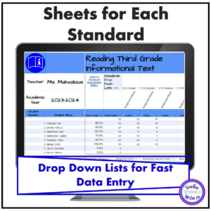 Standards Based Grade Book in Google Sheets (TM) for Third Grade | Made ...