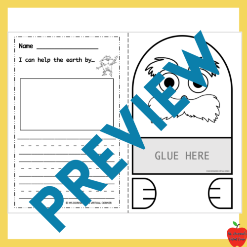 The Lorax (Inspired) Art Craft and Writing Prompt Activity ( K-2 ...