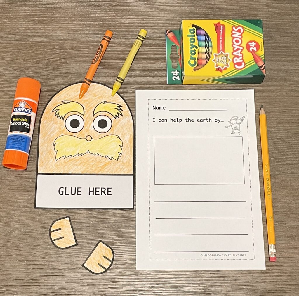 The Lorax (Inspired) Art Craft and Writing Prompt Activity ( K-2 ...