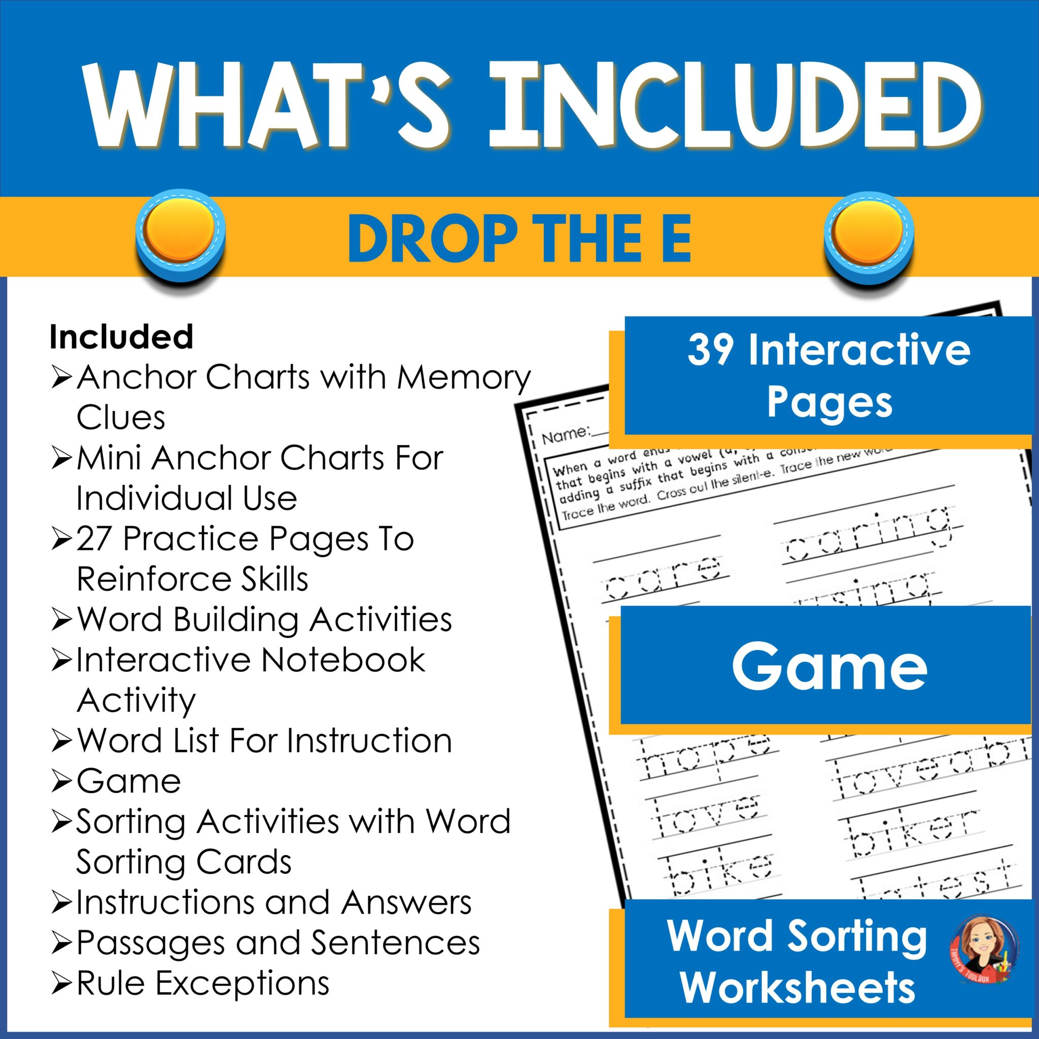 Drop the E Spelling Rule Activities | Made By Teachers