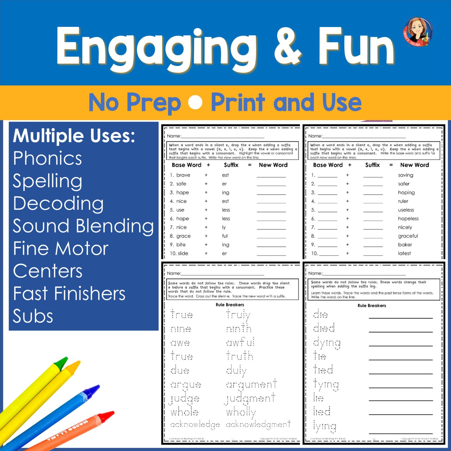 Drop the E Spelling Rule Activities | Made By Teachers