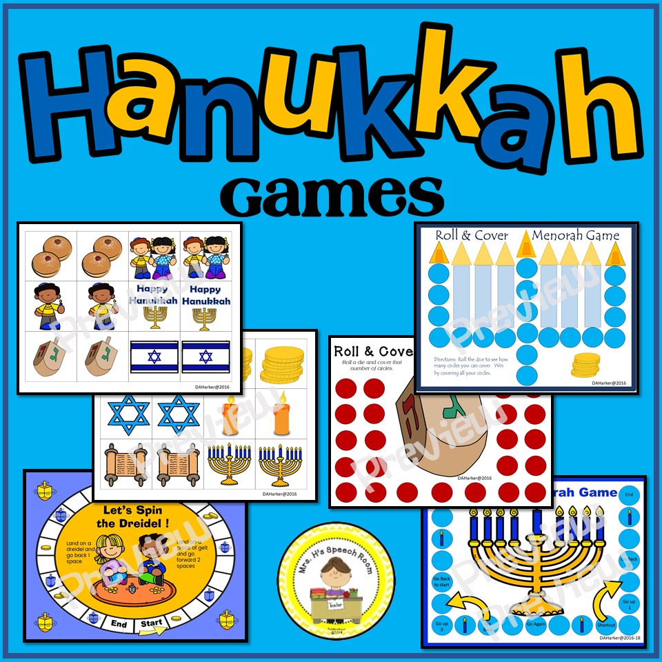 Hanukkah Speech Therapy Differentiated Printable Pack | Made By Teachers