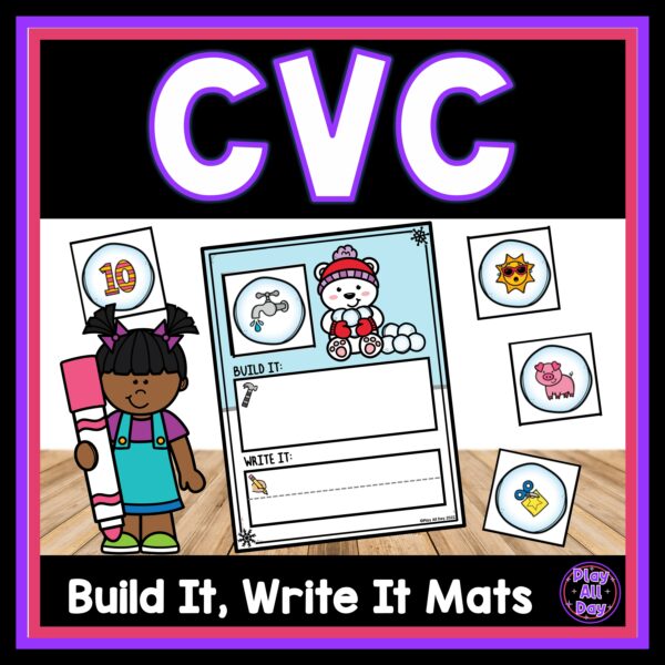 Winter CVC Words | Build It Write It | Science of Reading Aligned ...