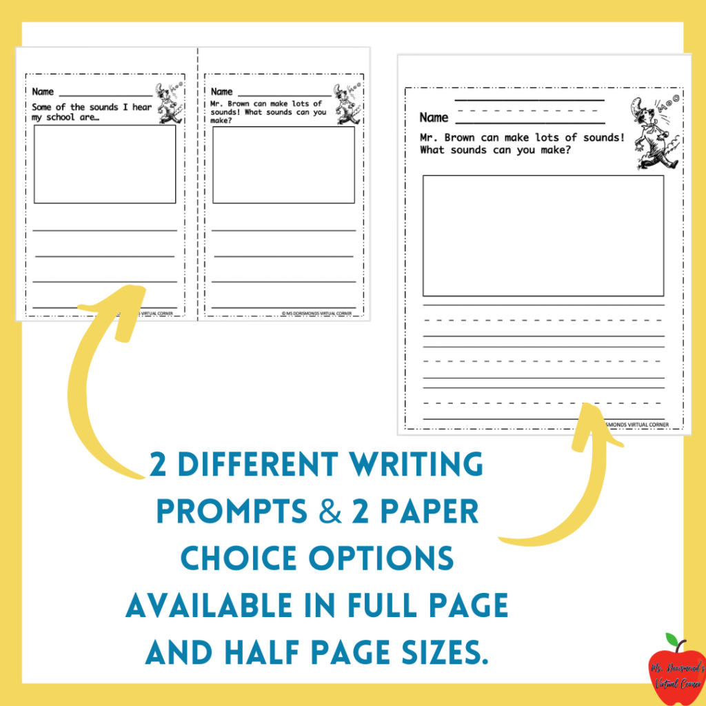 Mr. Brown Can Moo (Inspired) Art Craft and Writing Activity (K-2 ...