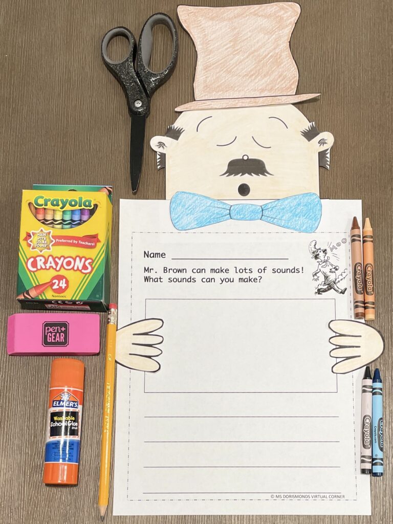 Mr. Brown Can Moo (Inspired) Art Craft and Writing Activity (K-2 ...