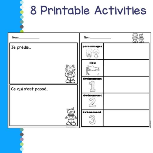 Les Trois Cochons French Fairy Tale Emergent Reader Beginning Mini Book ...