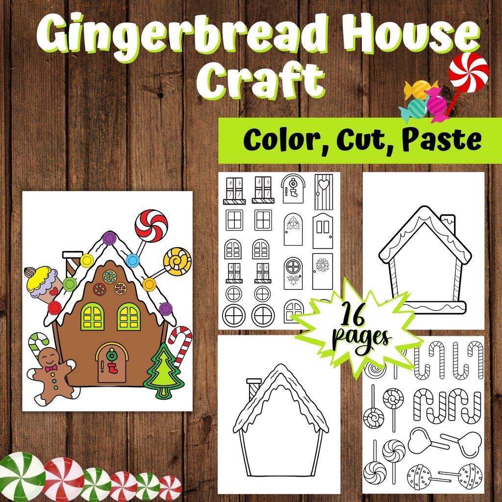 Printable Gingerbread House Template For Kids