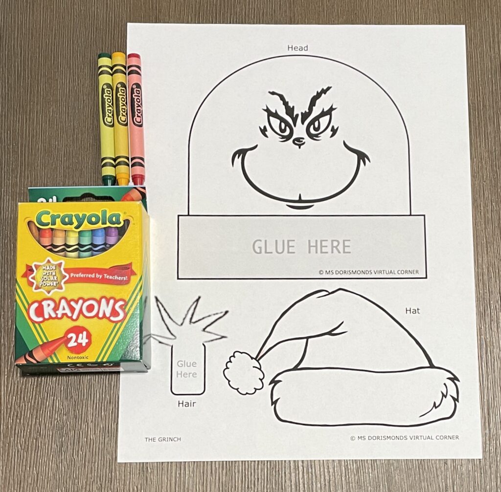 The Grinch (Inspired) Art Craft and Writing Activity (K-2) | Made By ...