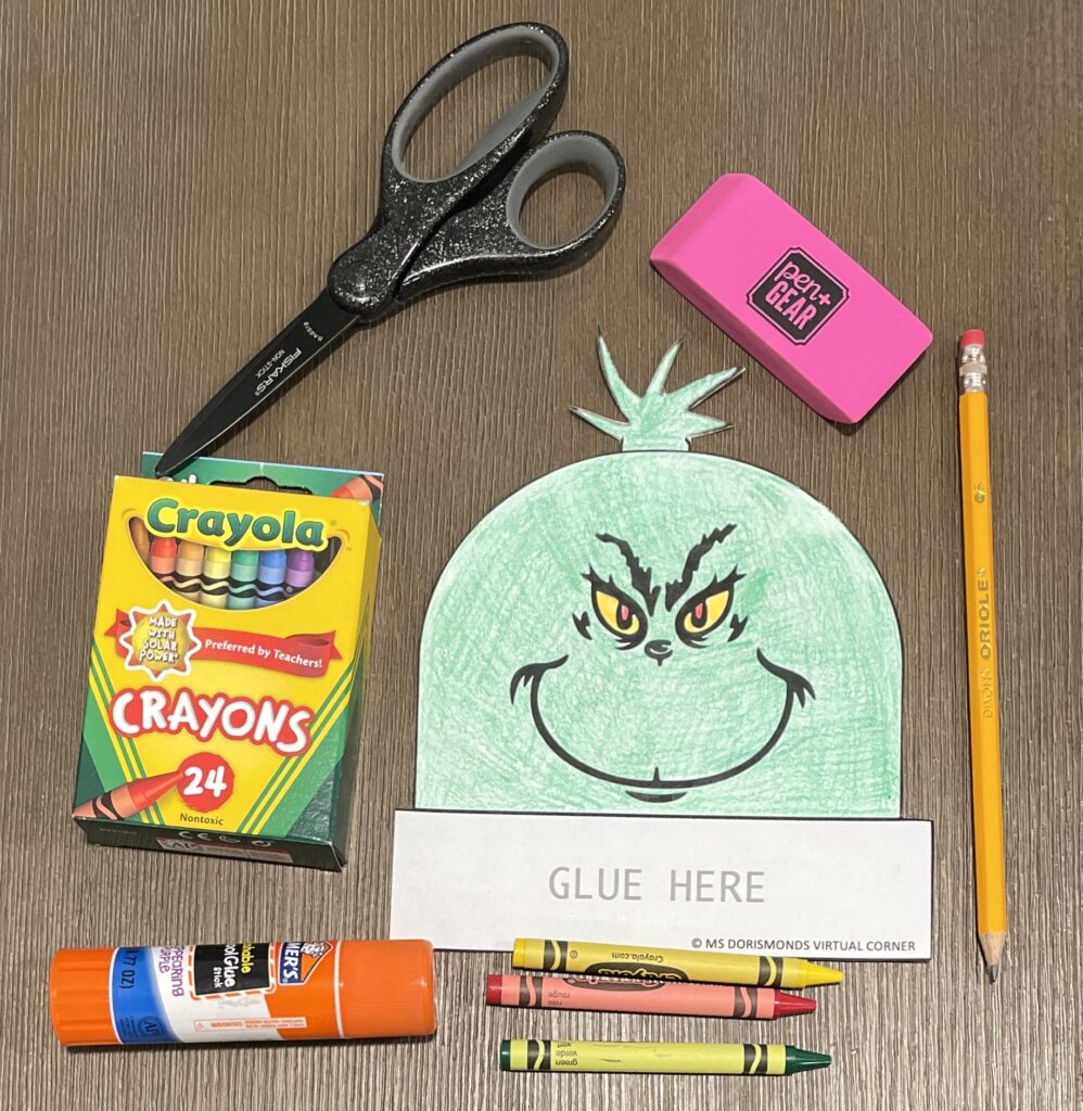 The Grinch (Inspired) Art Craft and Writing Activity (K-2) | Made By ...