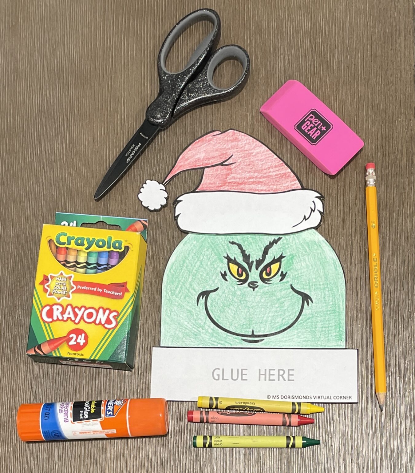 Dr. Seuss The Grinch Inspired Art Craft and Writing Activity (K-2 ...