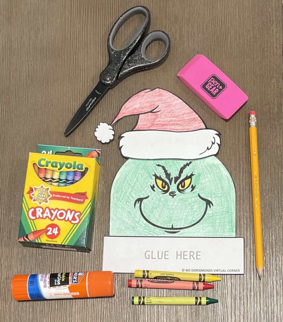 The Grinch (Inspired) Art Craft and Writing Activity (K-2) | Made By ...