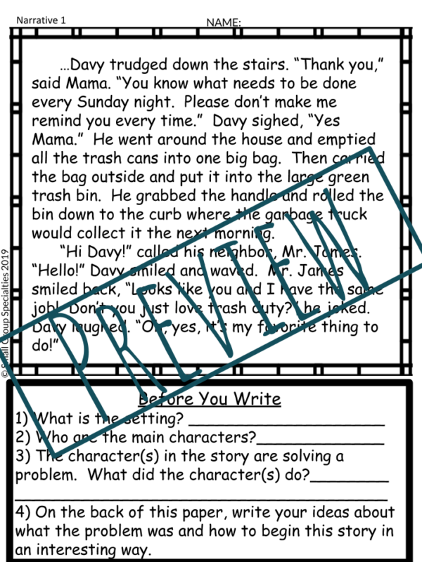 Make an Introduction - Narrative Writing Practice | Made By Teachers