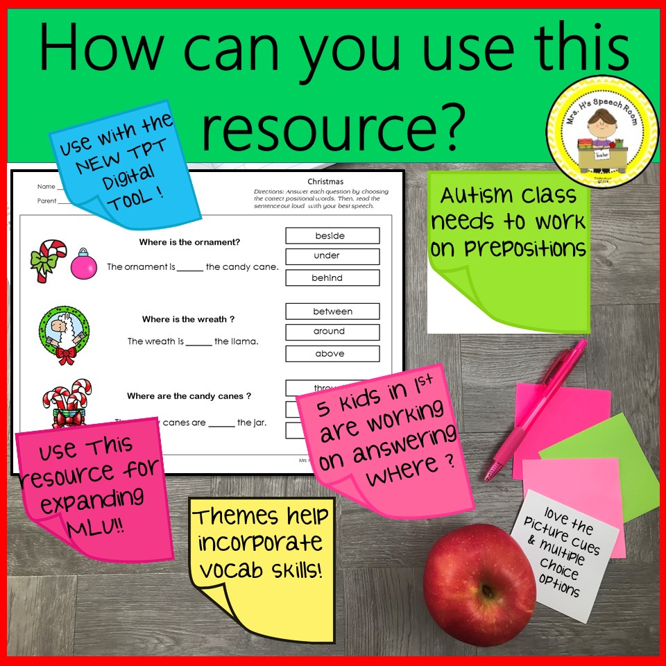 Spatial Concepts Prepositions and Positional Words in December Speech ...