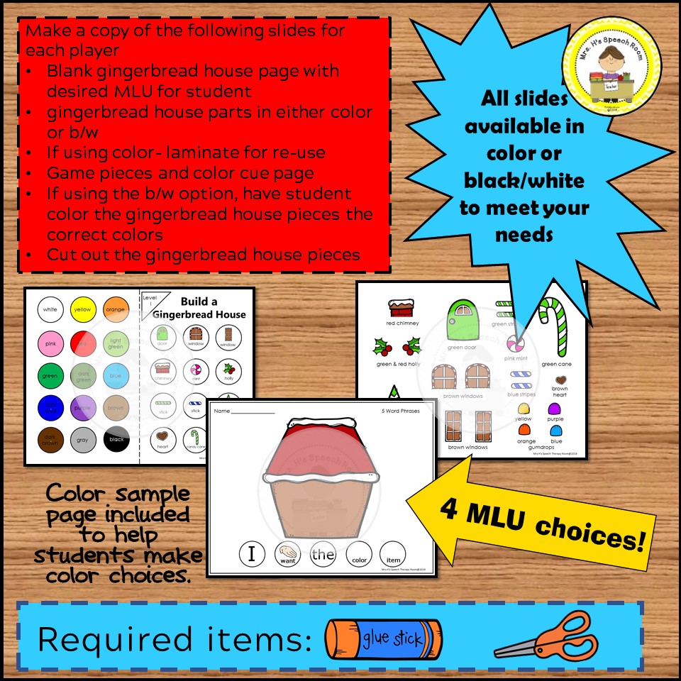 Build a Gingerbread House Activity To Increase Sentence Length in ...