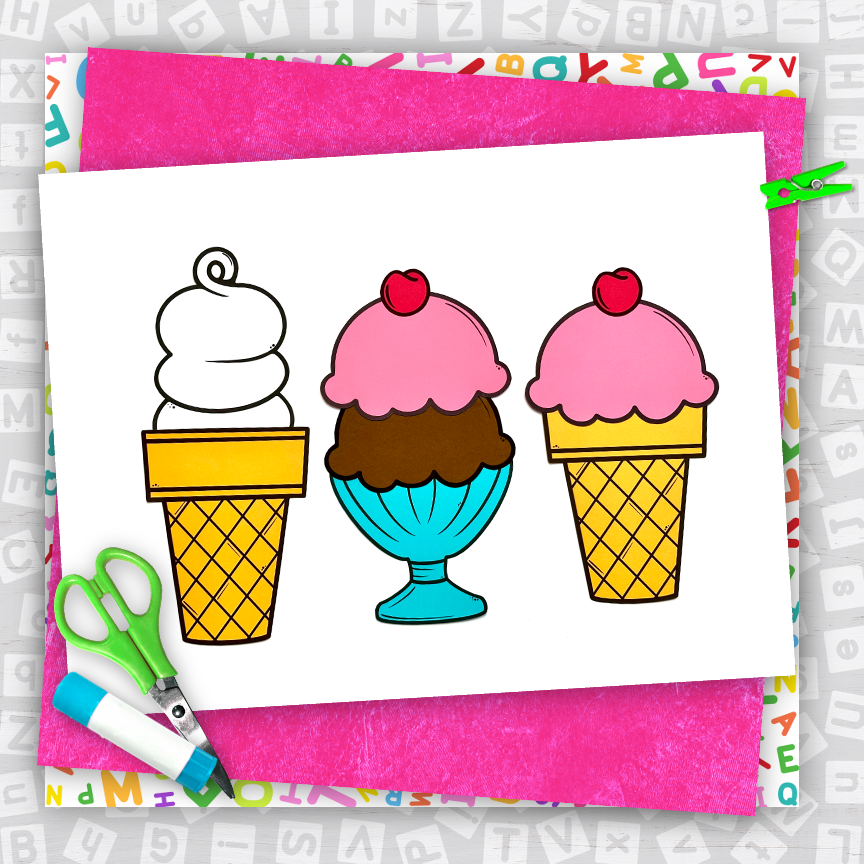 Ice Cream Craft Mix & Match | Made By Teachers