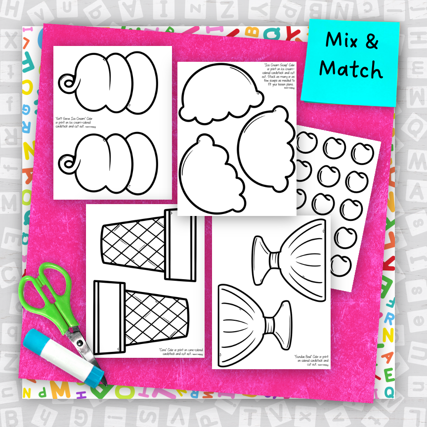 Ice Cream Craft Mix & Match | Made By Teachers