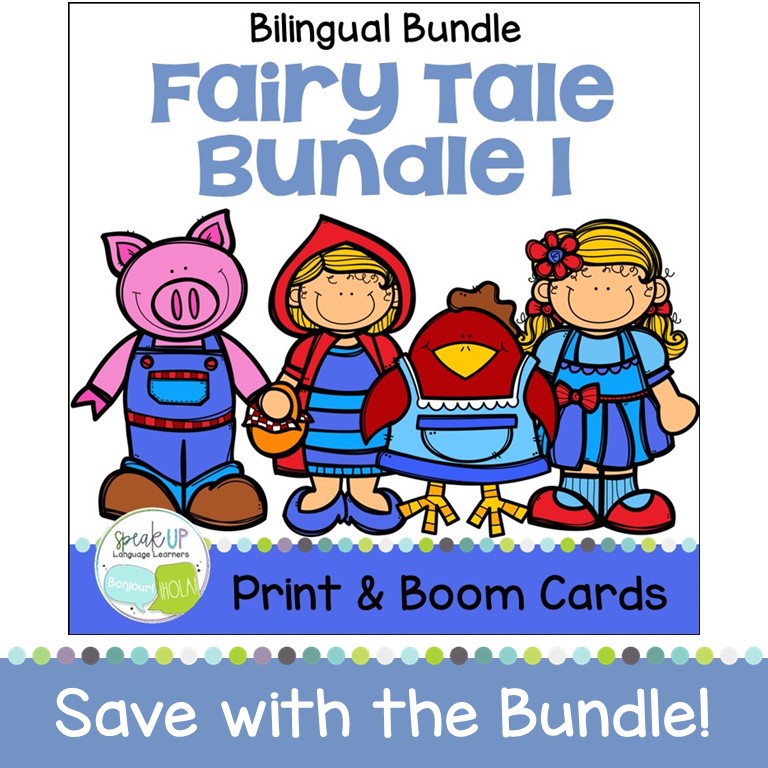 Bilingual Los Tres Cerditos Fairy Tale Reader Easy Beginning Mini Book ...