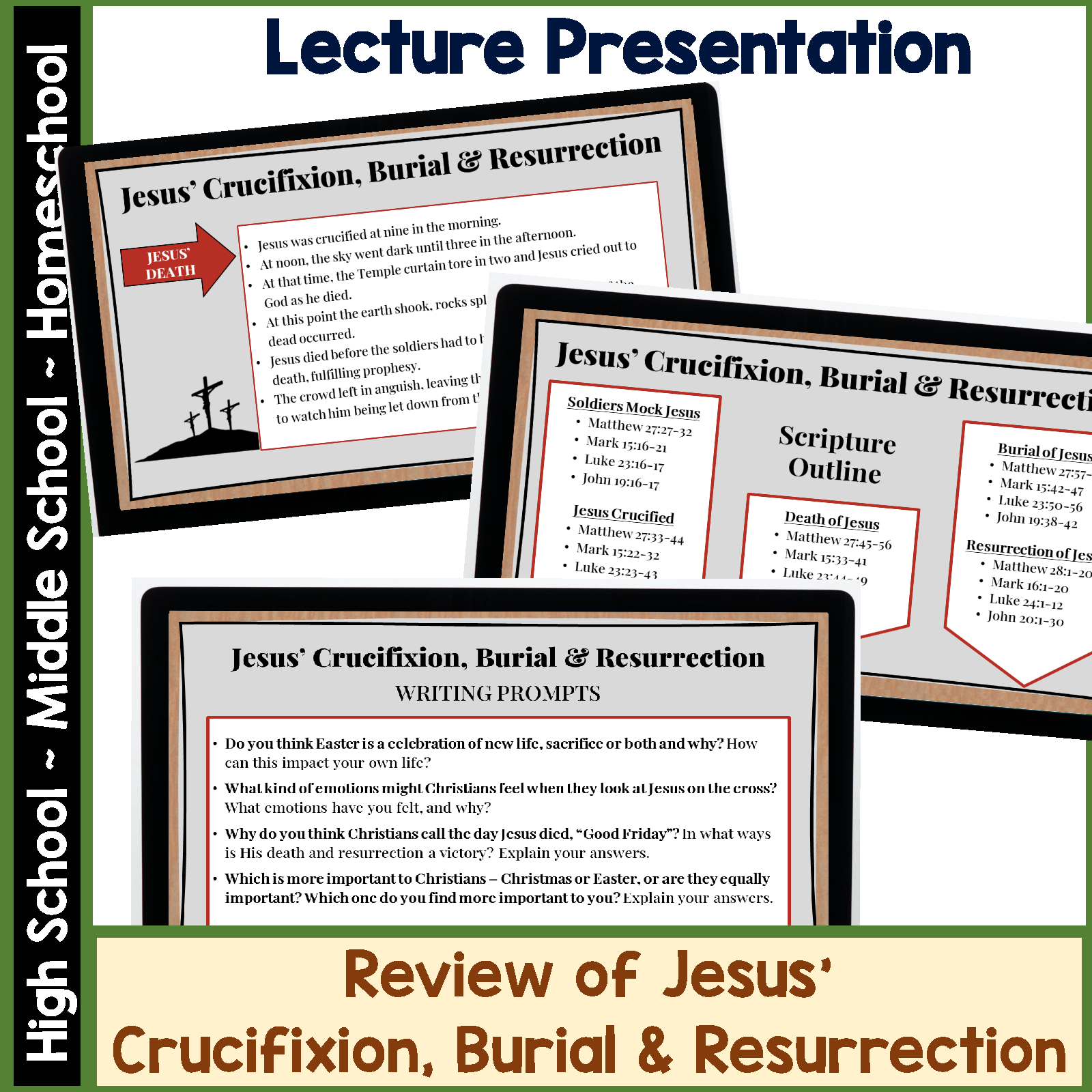 Review of Jesus Crucifixion Burial & Resurrection Bible Overview with ...