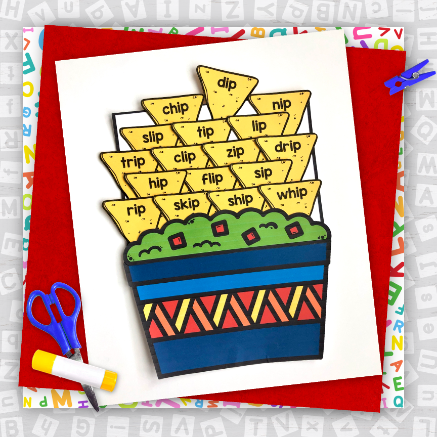 Short I Vowel Craft | IP Chips | IP Word Family | Made By Teachers