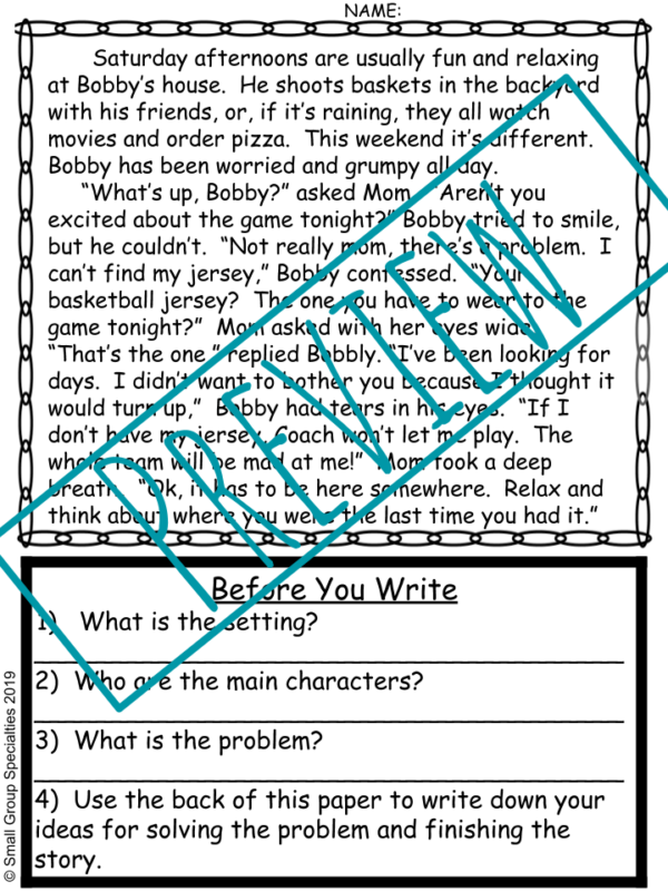 Finish the Story - Narrative Writing Practice | Made By Teachers