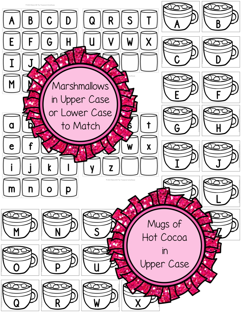 Hot Chocolate Alphabet Match | Made By Teachers