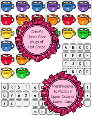 Hot Chocolate Alphabet Match | Made By Teachers