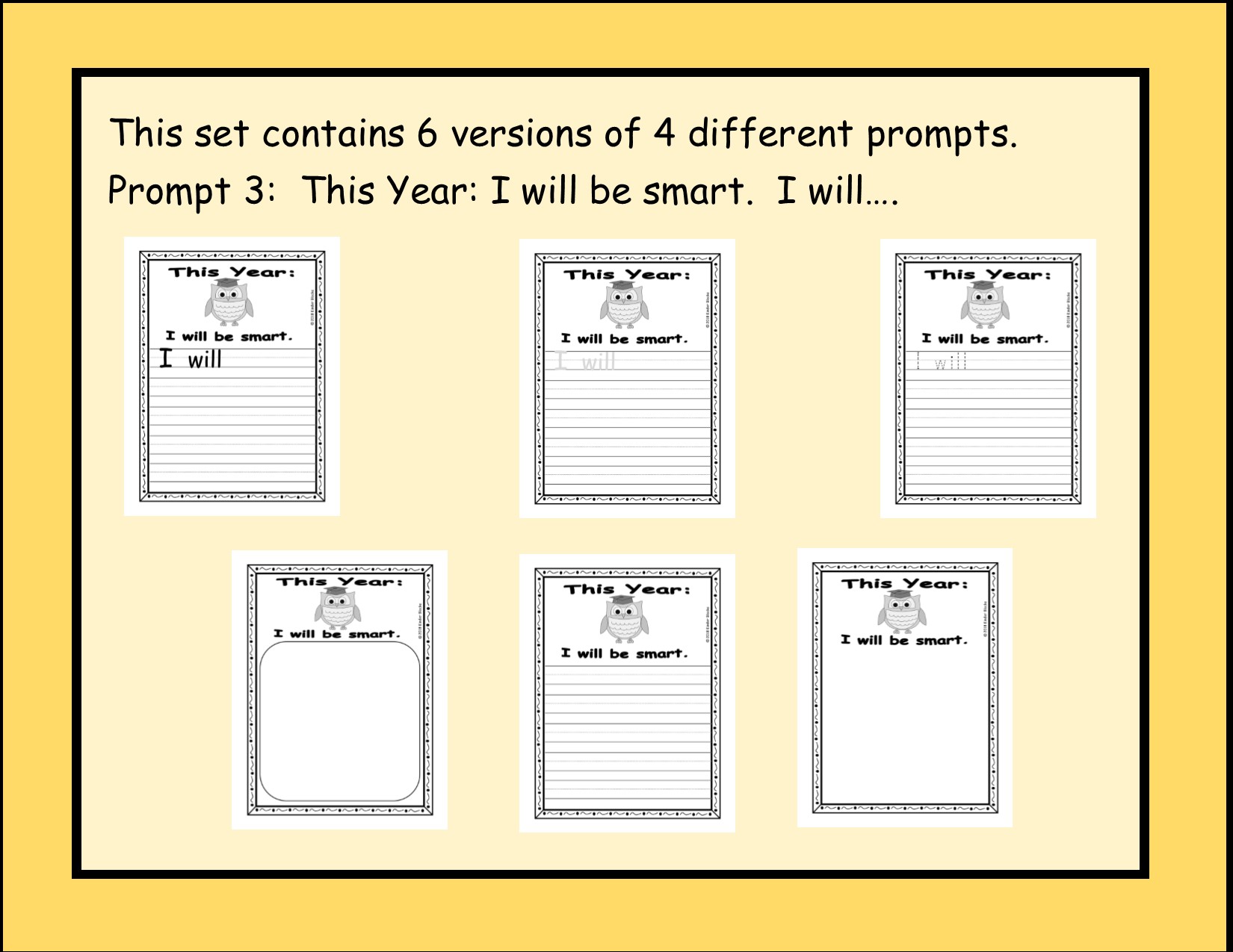 This Year Writing Prompts | Made By Teachers