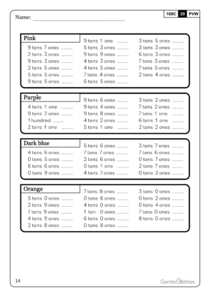 New Year 2023 Math Mystery Picture Hundred Charts (Place value, Add ...