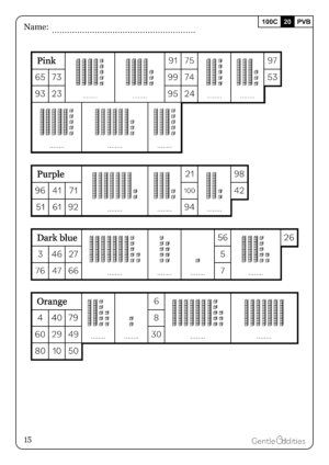 New Year 2023 Math Mystery Picture Hundred Charts (Place value, Add ...