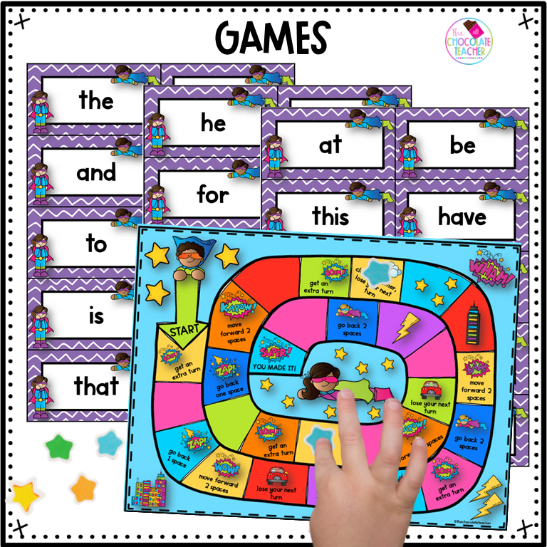 Sight Word Practice - Games - Worksheets - Fry Words 1-100 | Made By ...