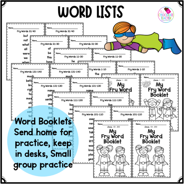 Sight Word Practice - Games - Worksheets - Fry Words 1-200 - BUNDLE ...