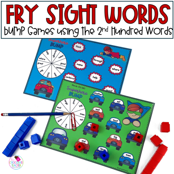 Sight Word Game - Practice - Bump Games - Fry Words 101-200 | Made By ...