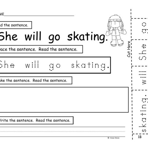 Sentence Building - Winter Edition | Made By Teachers