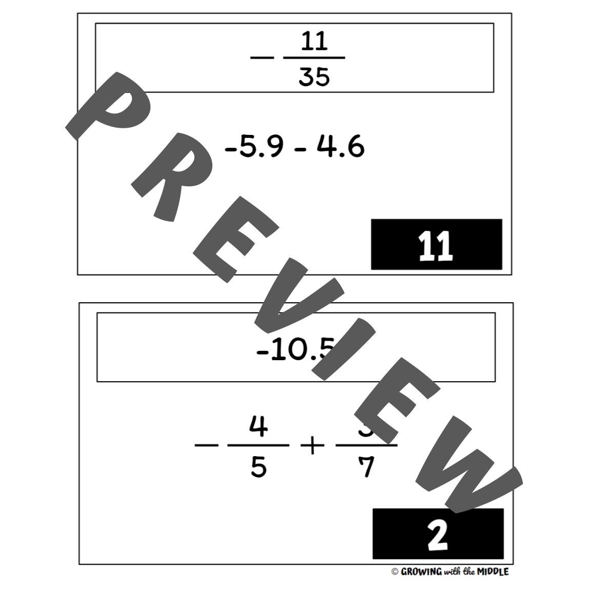 Adding and Subtracting Rational Numbers Scavenger Hunt | Made By Teachers