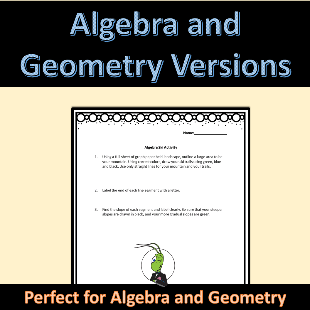 Winter Ski Hill Graphing Activity| Algebra | Geometry | Made By Teachers