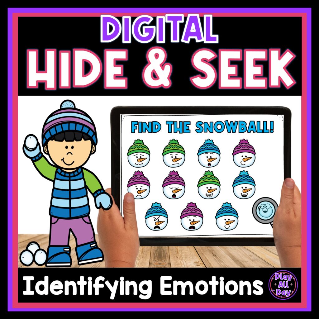 Digital Hide & Seek | Find the Snowball | Winter Social Emotional ...