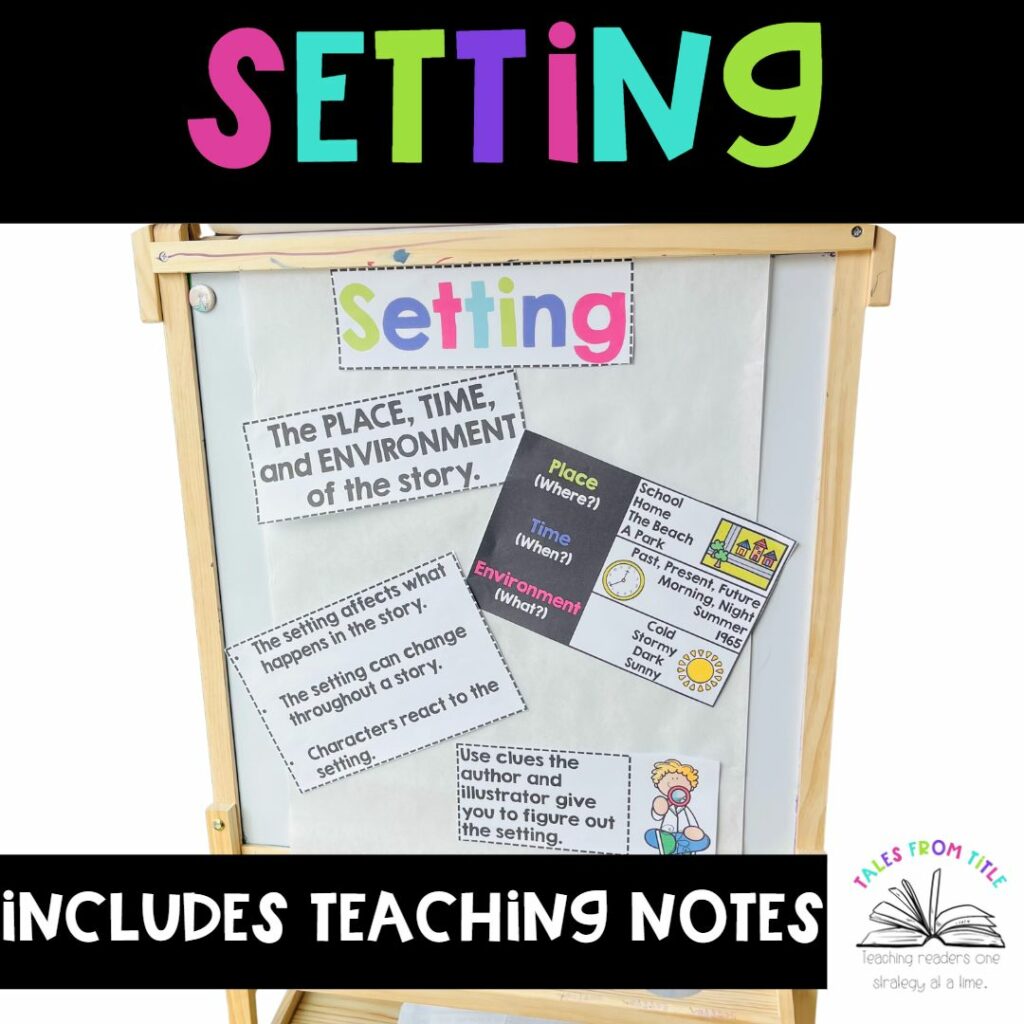 Fiction Anchor Charts and Interactive Notebook Pages: Setting | Made By ...