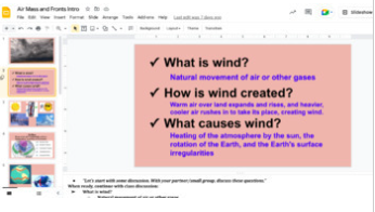 6th Science Lesson Air Mass/Weather, Climate OAS 6.ESS2.5,2.6 NGSS MS ...