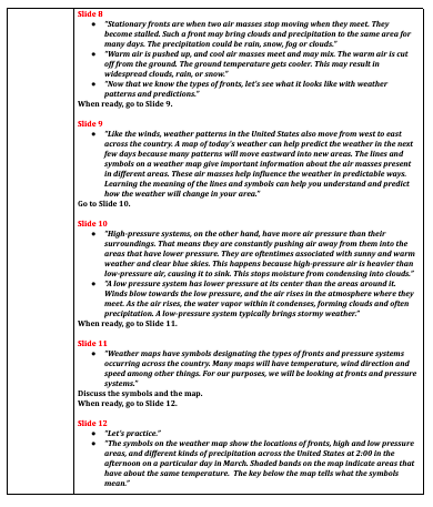 6th Science Lesson Air Mass/Weather, Climate OAS 6.ESS2.5,2.6 NGSS MS ...