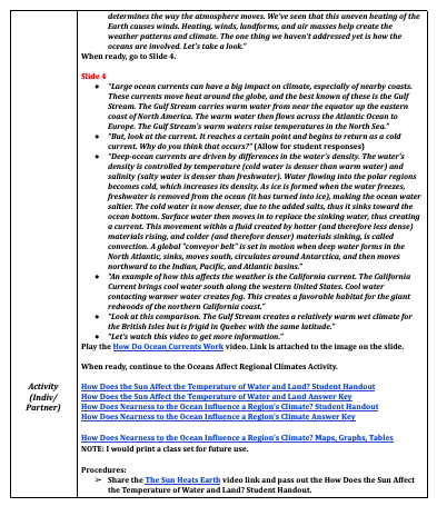 6th Science Lesson Air Mass/Weather, Climate OAS 6.ESS2.5,2.6 NGSS MS ...